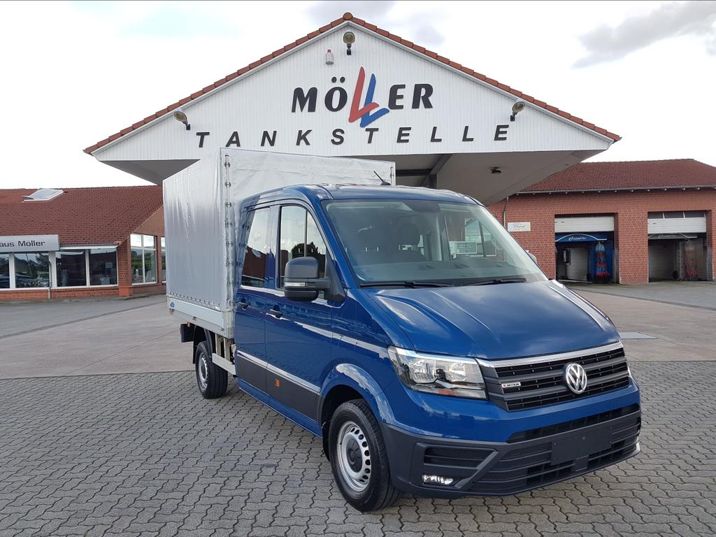 Volkswagen Crafter Pritsche DoKa Plane 35 2.0 TDI MR 4x4 / Klima ...