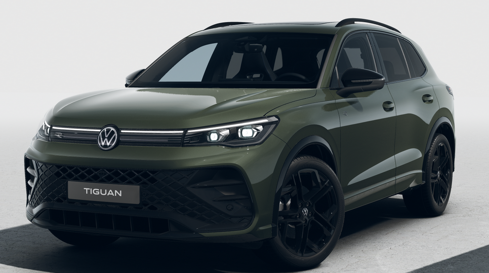 Tiguan R-Line 2.0 TDI 4MOTION 193PS DSG, Grün-Metallic, PANORAMADACH ...